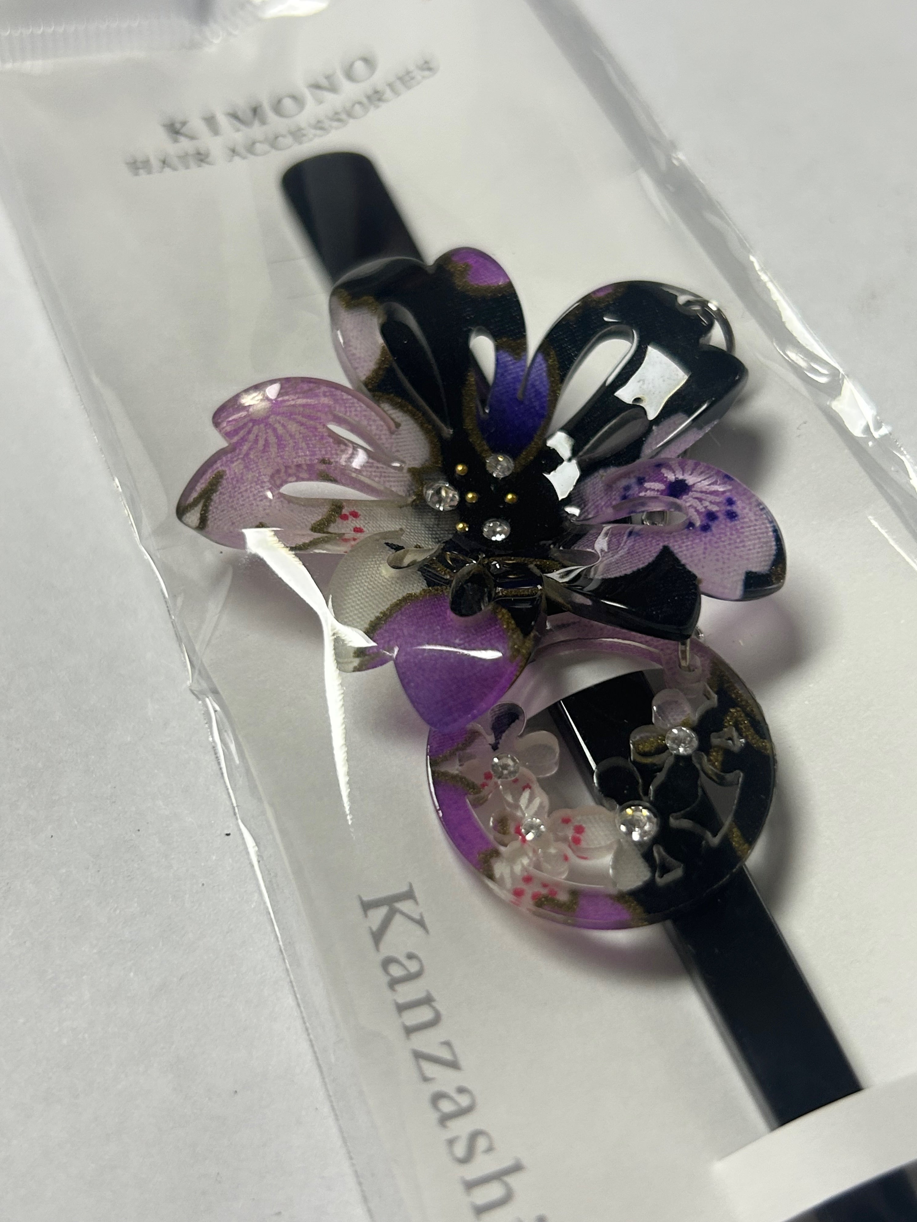 Noren Hair Claw Hair Accessory Hair Stick Purple – JAPANWAVE